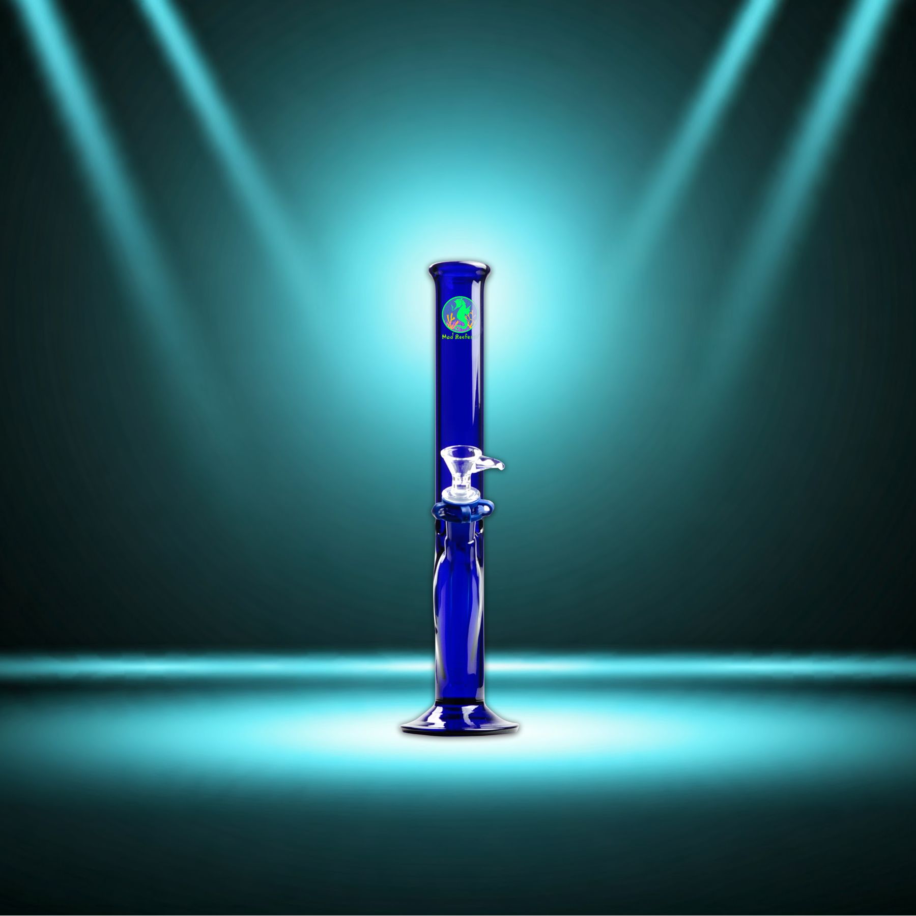 Mad Reefers 13″ 5mm Thick Straight Tube – Premium Glass Waterpipe – MRG